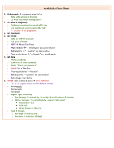 Antibiotic Cheat Sheet
